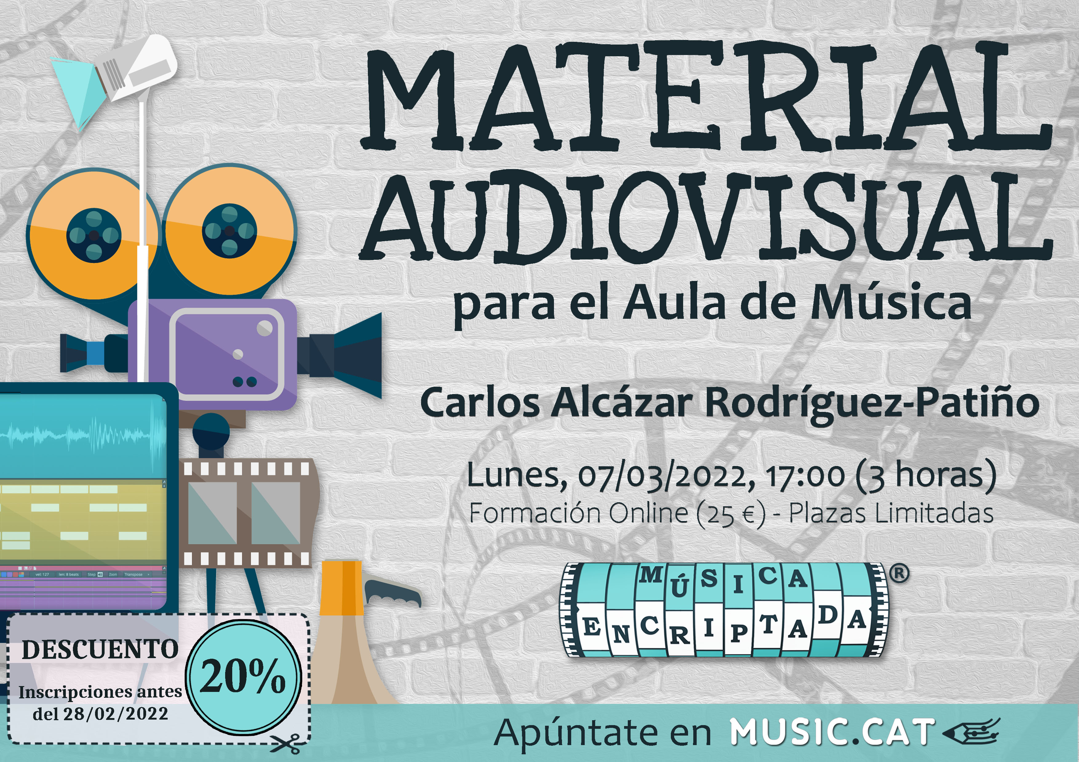 Curso «Material Audiovisual para el Aula de Música» – Música Encriptada