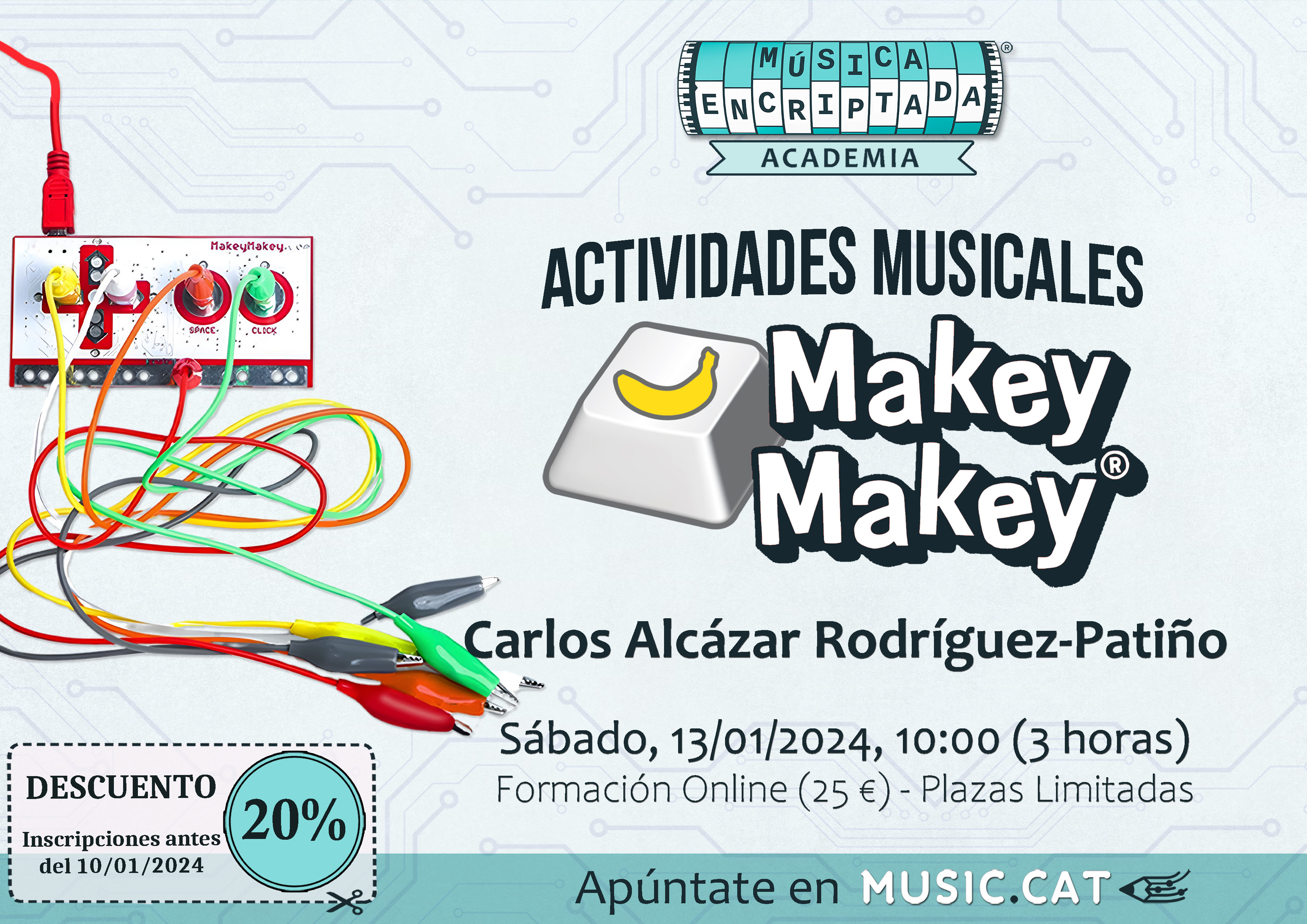 Curso «Proyectos Musicales con Makey Makey» – Música Encriptada