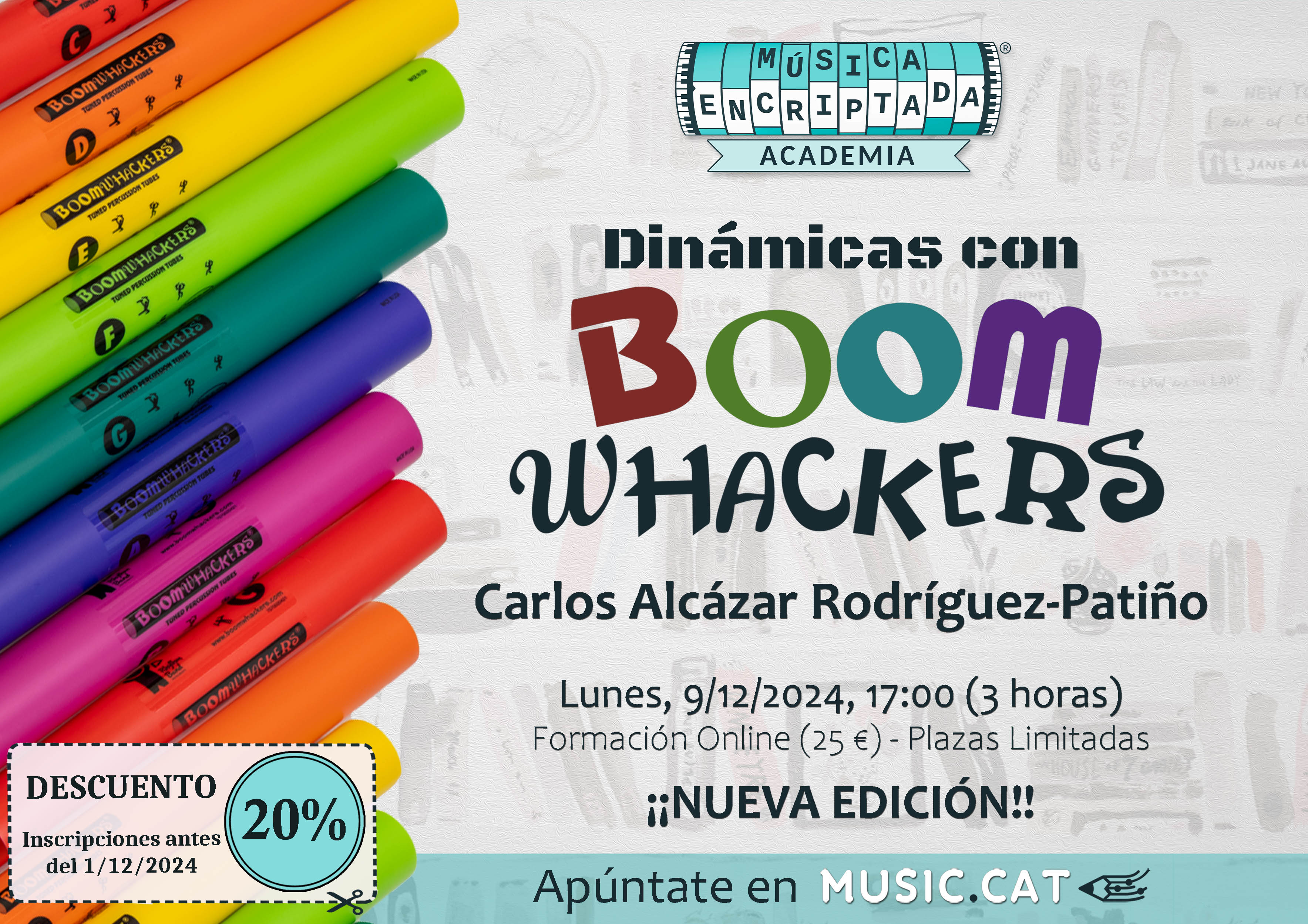 Curso «Dinámicas con Boomwhackers» (2ª Ed) – Música Encriptada